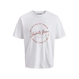 Jack & Jones JACK & JONES Shirt male size XXXS/XXS Brown / White