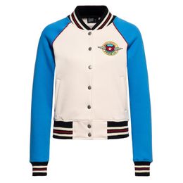 Queen Kerosin &Uuml;bergangsjacke 'Wonder Cat' Damen Gr&ouml;&szlig;e XXXL beige Sommerjacke