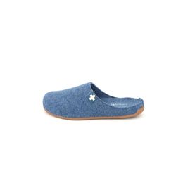 Living Kitzb&uuml;hel Living Kitzb&uuml;hel Slippers 'Gipfelkreuz Filz- Pantoffel Gipfelkreuz Filz- Pantoffel' female size 37 Blue