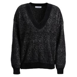 Influencer Pullover Damen Gr&ouml;&szlig;e M schwarzmeliert