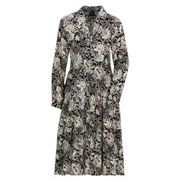 Madeleine Mode Madeleine Blusenkleid Damen Gr&ouml;&szlig;e 42 beige / schwarz Sommerkleid