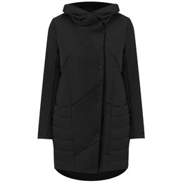 Finn Flare Steppmantel 'Asymmetrical' Damen Gr&ouml;&szlig;e L schwarz