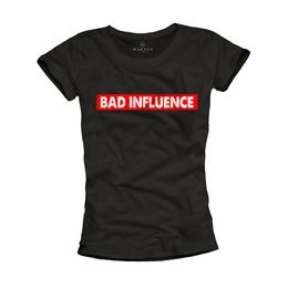 Makaya Shirt 'Bad Influence' Damen Gr&ouml;&szlig;e S schwarz