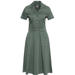 Queen Kerosin Kleid Damen Gr&ouml;&szlig;e 34 gr&uuml;n Sommerkleid