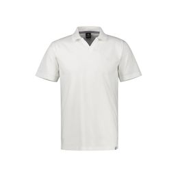 Lerros Modernes Poloshirt mit Jaquard-Muster und knopflosem Kragen Herren Gr&ouml;&szlig;e XXXL wei&szlig;