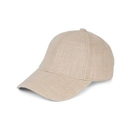 styleBREAKER Cap 'Leinen Baseball Cap' Damen Gr&ouml;&szlig;e 54/64 hellbraun