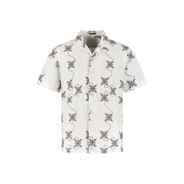 DSTREZZED Button Up Shirt 'Max Resort' male size S Light grey / Dark grey