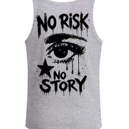Neverless Shirt 'No Risk No Story' male size S Grey