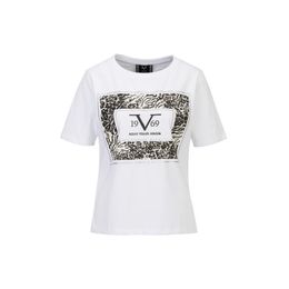 19V69 Italia T-Shirt 'Bellara' Damen Gr&ouml;&szlig;e XXL schwarz / wei&szlig;