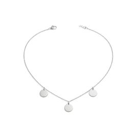 Pure Schmuck Kette 'Trio Coin Halskette' Damen Gr&ouml;&szlig;e 60 / 65cm silber