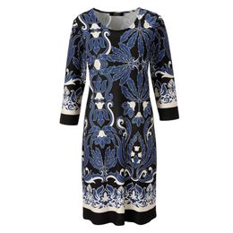 Aniston SELECTED Dress female size 42 Ecru / Navy / Royal blue