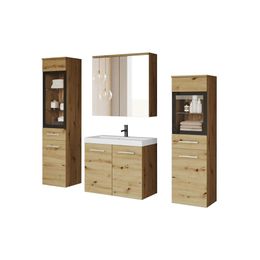 H&ouml;ffner Badset holzfarben Ma&szlig;e (cm): B: 120,4 H: 131,5 &raquo; H&ouml;ffner