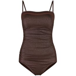 PASTUNETTE Shapingbadeanzug 'Bandeau swimsuit' Damen Gr&ouml;&szlig;e L dunkelbraun