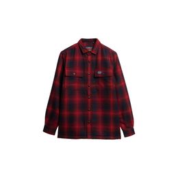 Superdry & Co &Uuml;bergangsjacke Herren Gr&ouml;&szlig;e M rot / schwarz Sommerjacke