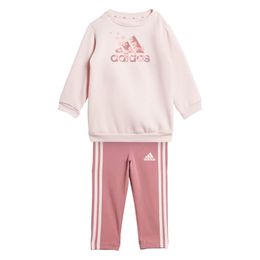 adidas Sportswear Jogginganzug 'Essentials' Jungen Gr&ouml;&szlig;e 104 pink / rosa / wei&szlig;