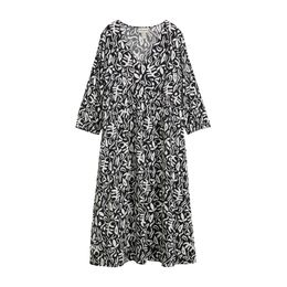 bonprix Kleid Damen Gr&ouml;&szlig;e 56 schwarz / offwhite Sommerkleid