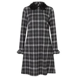ana alcazar Kleid 'Atana' Damen Gr&ouml;&szlig;e 34 grau / hellgrau / dunkelgrau / schwarz Sommerkleid