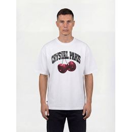 Crystal Paris Shirt 'Cherry' Herren Gr&ouml;&szlig;e XL wei&szlig;
