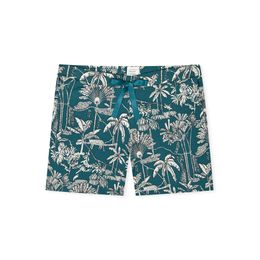 Schiesser Pyjamashorts 'Mix Relax' Damen Gr&ouml;&szlig;e XL gr&uuml;n / offwhite Sommerkleid