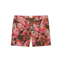 Schiesser Pyjamashorts ' Mix & Relax ' Damen Gr&ouml;&szlig;e M beere / rostrot / schwarz Sommerkleid