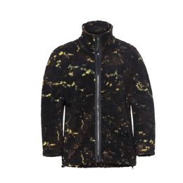 Jack Wolfskin Fleece Jacket female size S Chocolate / Dark brown / Neon yellow
