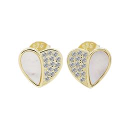 Akzent Ohrringe '"Aveline" aus 925 Sterlingsilber, rhodiniert, langlebig' Damen Gr&ouml;&szlig;e One Size gold