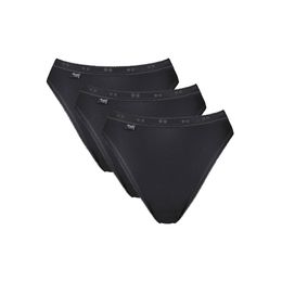 Sloggi Tai-Slip ' Basic+ 3P ' Damen Gr&ouml;&szlig;e L schwarz