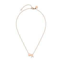 PURELEI Kette 'Letter Heart A' Damen Gr&ouml;&szlig;e 50 / 55cm rosegold
