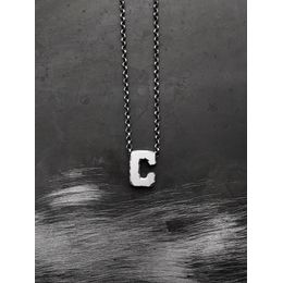 REYTEL Necklace 'Letter C' male size 60 cm Silver