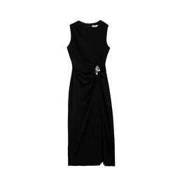 KOTON Kleid Damen Gr&ouml;&szlig;e 44 schwarz Sommerkleid