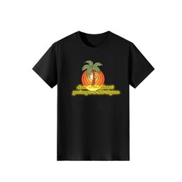 Lapaplus Shirt 'Women Vintage Gradient Sunset Palm Tree Print T-Shirt' Damen Gr&ouml;&szlig;e L schwarz
