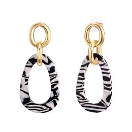 Lulu & Jane Lulu & Jane Ohrringe Damen Gr&ouml;&szlig;e One Size goldgelb / schwarz / wei&szlig;