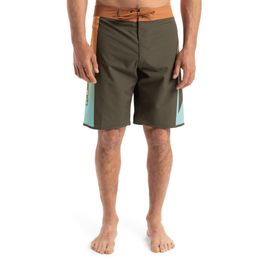 Quiksilver Swimming Trunks 'Surfsilk Holmes 20' male size S Turquoise / Yellow / Khaki