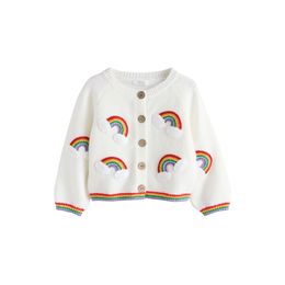 next Knit Cardigan girl size 74 Yellow / Orange / Red / Wool white