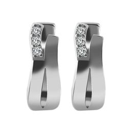 Akzent Ohrringe '"Benetta" aus 925 Sterlingsilber, rhodiniert, langlebig' Damen Gr&ouml;&szlig;e One Size silber