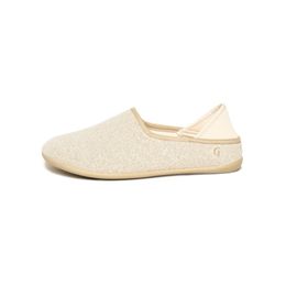 Gottstein Hausschuh 'Linen Slip-On' Damen Gr&ouml;&szlig;e 42 beige