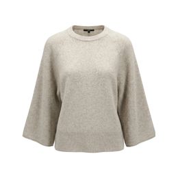 Zero Strickpullover mit Fledermaus&auml;rmeln Damen Gr&ouml;&szlig;e L beigemeliert