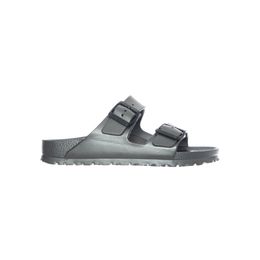 Birkenstock Sandals 'Arizona EVA Narrow Fit Metallic Anthracite' female size 39 Silver grey