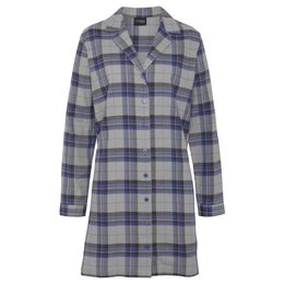 Vivance By Lascana Nachthemd Damen Gr&ouml;&szlig;e XXS marine / grau / schwarz