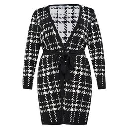 Yoek Strickjacke Damen Gr&ouml;&szlig;e XL/XXL schwarz / wei&szlig;