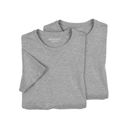 Redfield Shirt 'Redfield 2er Pack XXL O-Hals Grau' Herren Gr&ouml;&szlig;e 6XL grau