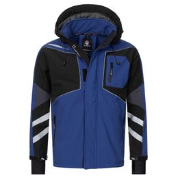 Rock Creek Outdoorjacke Herren Gr&ouml;&szlig;e 4XL royalblau / taupe / schwarz / wei&szlig;