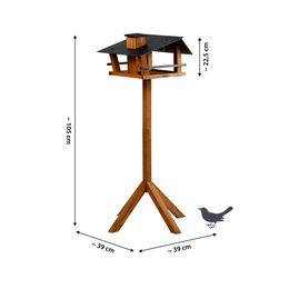 Dobar Tchibo - Vogelhaus mit St&auml;nder - schwarz