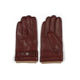 Howard London Fingerhandschuhe 'Leather Gloves Smith Brown' Herren Gr&ouml;&szlig;e L/XL braun