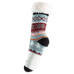 Yenita Socken Damen Gr&ouml;&szlig;e 36/41 royalblau / bordeaux / schwarz / wei&szlig;