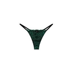 La Muel Lingerie String 'soft lace' Damen Gr&ouml;&szlig;e XS dunkelgr&uuml;n