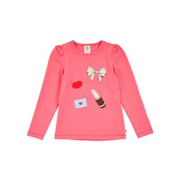M&uuml;sli Shirt girl size 104 Light beige / Light blue / Red / Light red