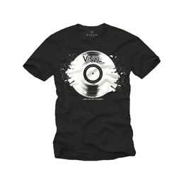 Makaya Shirt 'Vinyl' Herren Gr&ouml;&szlig;e XL schwarz