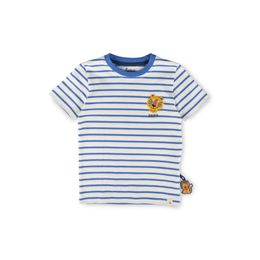 Sigikid Shirt 'T-Shirt Tiger & L&ouml;we' Jungen Gr&ouml;&szlig;e 122 blau / gelb / wei&szlig;