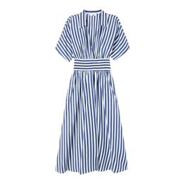 adL Blusenkleid Damen Gr&ouml;&szlig;e 44 navy Sommerkleid